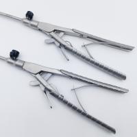 China 330mm 420mm Heavy V-Shape Handle Needle Holder Forceps for Laparoscopic Surgery Needs for sale