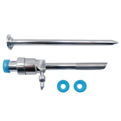 China Stainless Steel Surgical Trocar 5mm 10mm Laparoscopic Instrument with Cross Shape for sale