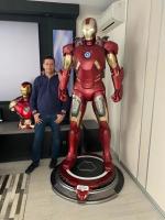 China Customized Size Iron Man MK47 1 to 1 Statue Marvel Figure Resin Fiberglass Sculpture for sale