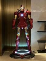 China Customized Size Iron Man MK47 1 to 1 Statue Marvel Figure Resin Fiberglass Sculpture for sale