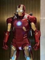 China Worldwide Iron Man Statue Super Hero Fiberglass Sculpture Custom Marvel Figure MK4 50 for sale