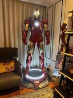 China Worldwide Iron Man Statue Super Hero Fiberglass Sculpture Custom Marvel Figure MK4 50 for sale