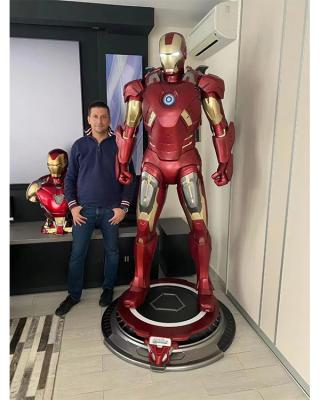 China Technique Hand Carved Plaza Marvel Figure Life Size Resin MK50 Iron Man for sale