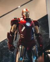 China Technique Hand Carved Plaza Marvel Figure Life Size Resin MK50 Iron Man for sale