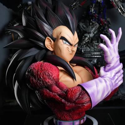 China Resin Life Size Bust Sculpture of Goku and Vegeta from Hot Anime Series for Home Decor for sale