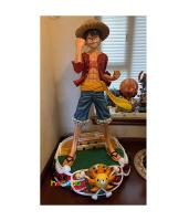 China Customized Size One Piece Zoro Sculpture Resin Luffy And Zoro Statue for Home Display for sale