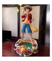 China Life Size Anime Figure One Piece Figure Luffy Sculpture Resin Luffy Statue for Decor for sale