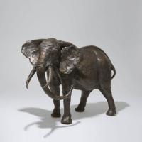 China Handmade Life Size Bronze Elephant Statues Carved Technique Europe Regional Feature for sale