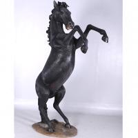 China Customized Garden Decoration Handmade Metal Casting Horse Sculptures Art Collectible for sale