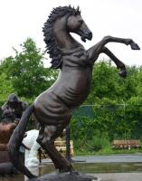 China Customized Garden Decoration Handmade Metal Casting Horse Sculptures Art Collectible for sale