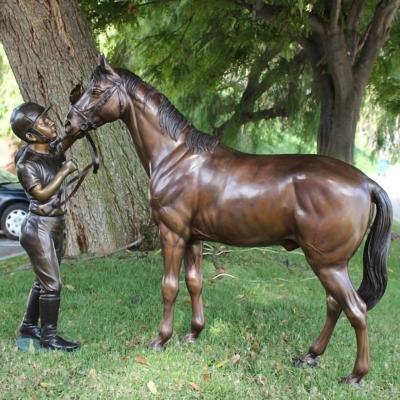 China 1 Color Print Method Custom Life Size Bronze Horse Sculpture for Art Collectible for sale