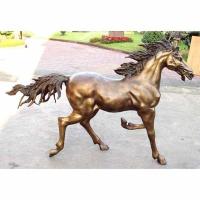 China Decorative Handmade Large Cast Bronze Jumping Horse Sculpture for Outdoor Garden for sale