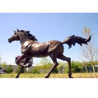 China Decorative Handmade Large Cast Bronze Jumping Horse Sculpture for Outdoor Garden for sale