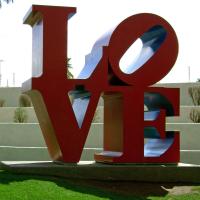 China Customized Large Size Love Letters Sculpture in Modern Stainless Steel for Outdoor Decor for sale