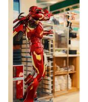 China Customized Super Hero Life Size Iron Man Statue for Home Decoration Resin Craft Sculpture for sale