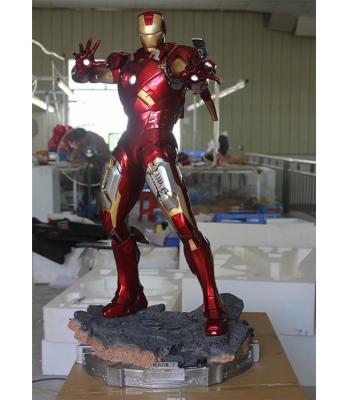 China Life Size Custom Iron Man MK50 Resin Statue Ideal for Home Office or Outdoor Display for sale