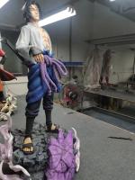 China 110cm Custom Resin Naruto Figure Shippuden Vibration Stars Uchida Sasuke for Home Decor for sale