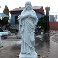 China Handmade Marble Sculpture of Life Size Religious Jesus Statue for Custom Outside Decor for sale