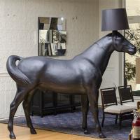 China 1 Color Print Method Custom Antique Unique Copper Horse Christmas Decoration in Europe for sale