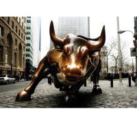 China Technique Carved Custom Modern Bronze Wall Street Bull Statue for Outdoor Decoration for sale