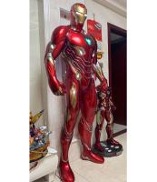 China Custom Life Size Marvel Figure Iron Man Statue Super Hero Fiberglass Iron Man Sculpture  Marvel MK50 Resin Crafts Iron Man for sale