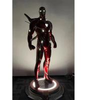 China Custom Life Size Marvel Figure Iron Man Statue Super Hero Fiberglass Iron Man Sculpture  Marvel MK50 Resin Crafts Iron Man for sale