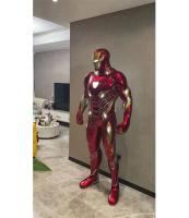 China Customized Life Size MK50 Iron Man Movie Action Figure Resin Marvel Hero Sculpture Fiberglass Iron Man Statue for sale