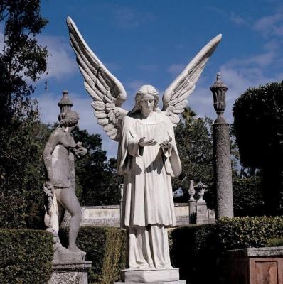 China Custom African Stone Sculpture Marble Carving Angles Statues Traditional Design Style for sale