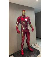 China Custom Life size Iron Man Marvel Hero Figure Statue MK50 Iron Man Resin Crafts Sculpture for sale
