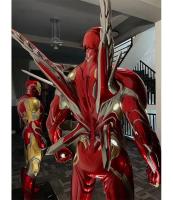 China Customized Super Hero Fiberglass Iron Man Sculpture Life Size Resin Crafts Iron Man for Sale for sale