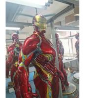 China Custom Marvel Figure Iron Man Statue Super Hero Fiberglass Iron Man Sculpture Marvel MK50 Iron Man Resin Statue for sale