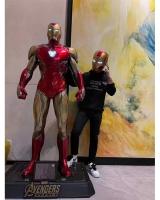 China Factory custom Marvel Figure Iron Man Statue Super Hero Fiberglass Iron Man Sculpture Marvel Mk50 85 Iron Man for sale
