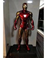 China Factory custom Marvel Figure Iron Man Statue Super Hero Fiberglass Iron Man Sculpture Marvel Mk50 85 Iron Man for sale