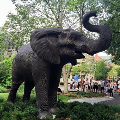 China Outdoor Garden Large Metal Animal Art Statue Bronze Elephant Sculpture For Sale for sale