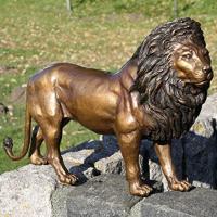 China Custom Outdoor Entrance Main Gate Decoration with Large Casting Bronze Lion Statue for sale