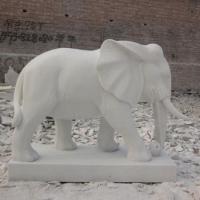 China Outdoor Garden Decoration Life Size Garden Marble Lion Statue Stone Animal Marble Elephant Sculpture For Sale for sale