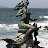 China customized life size polishing bronze mermaid statue cast bronze mermaid statue for sale for sale