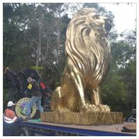 China Customized Garden Decorative Outdoor Metal Animal Sculpture Life Size Bronze Lion Statue for sale
