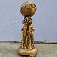 China Hand Customized Large Life Size Bronze World Is Yours Statue For Home Decor In Europe for sale