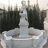 China Modern Outdoor Garden Decoration Large Natural Stone Garden Marble Water Fountain With Horse For Sale for sale