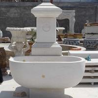 China Outdoor Marble Sculpture Water Fountain for Customized Villa Decoration in Western Style for sale