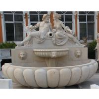 China Outdoor Marble Sculpture Water Fountain for Customized Villa Decoration in Western Style for sale