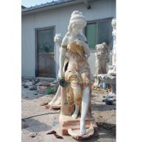 China Custom Life Size Handmade Ancient Greek Marble Statue Stone Carve Garden Sculptures White Buudha Statue for sale