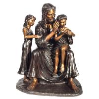 China Custom Life Size Bronze Jesus Sculpture for Church Art Collectible 1 Color Print Method for sale