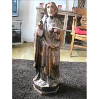 China UV Printing Custom Church Religious Jesus Statue Life Size Cast Bronze Jesus Sculpture for sale