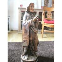 China Traditional Folk Art Style Life Size Religious Christ Jesus Sculpture for Display for sale