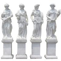 China Marble Four Seasons God Statue Sculpture For Outdoor Garden Decoration Custom Design for sale