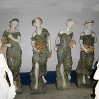 China Garden Decoration Life Size Greek Four Seasons White Marble Statue Stone Carvings And Sculptures for sale