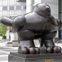 China Outdoor Decor Customized Life Size Bronze Statue of Fat Bird for Garden Beautification for sale