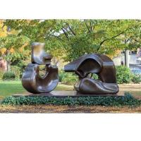 China Handcrafted Folk Art Style Bronze Abstract Sculpture for Outdoor Garden by Henry Moore for sale